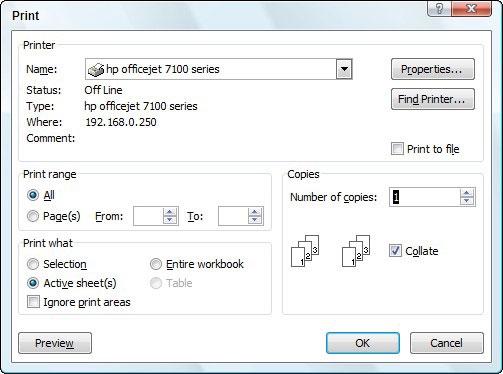 Print Format In Excel 2007 Fillable Form 2023
