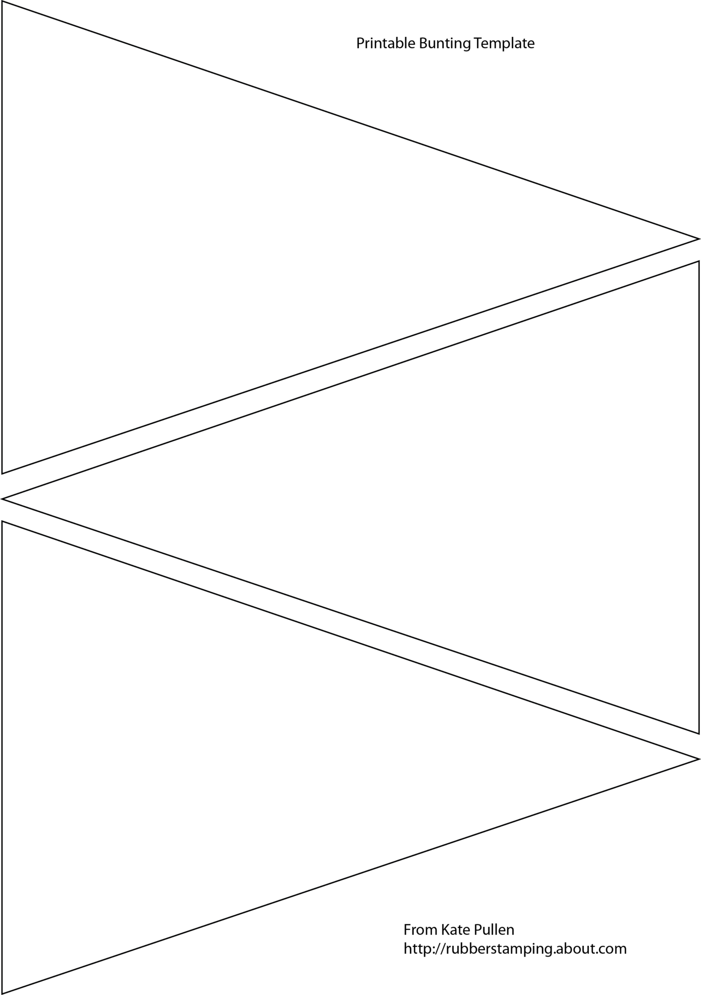 12 Free Printable Templates Bunting Template Birthday Banner Free ...