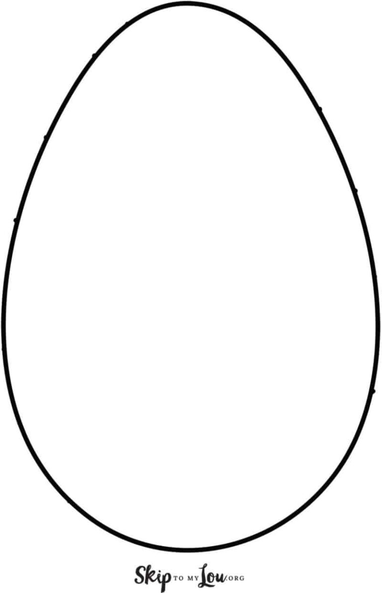 Printable Egg Shape Template - Fillable Form 2024