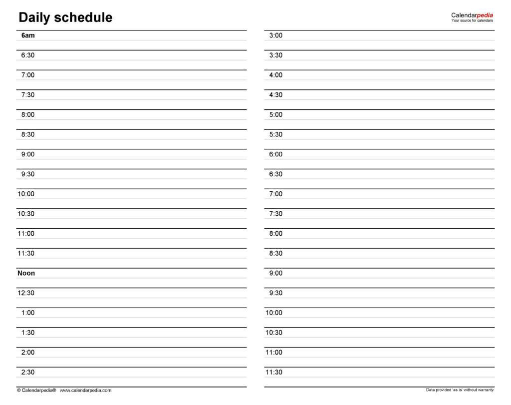 Printable 15 Minute Schedule Template Fillable Form 2023 Printable 15 Minute Schedule Template Fillable Form 2023