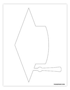 Graduation Cap Template Printable - Fillable Form 2024