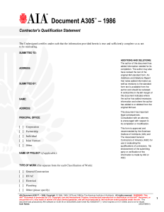 Aia Form A305 Fillable PDF - Fillable Form 2024