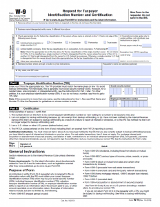 Blank W 9 Form 2022 Fillable Printable - Fillable Form 2025