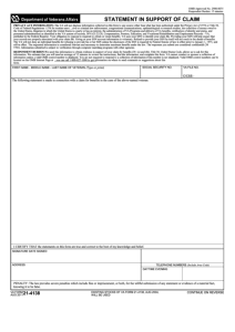Fillable Va Form 21 4138 - Fillable Form 2025