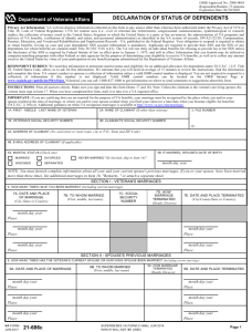 Fillable Va Form 21 686c - Fillable Form 2025