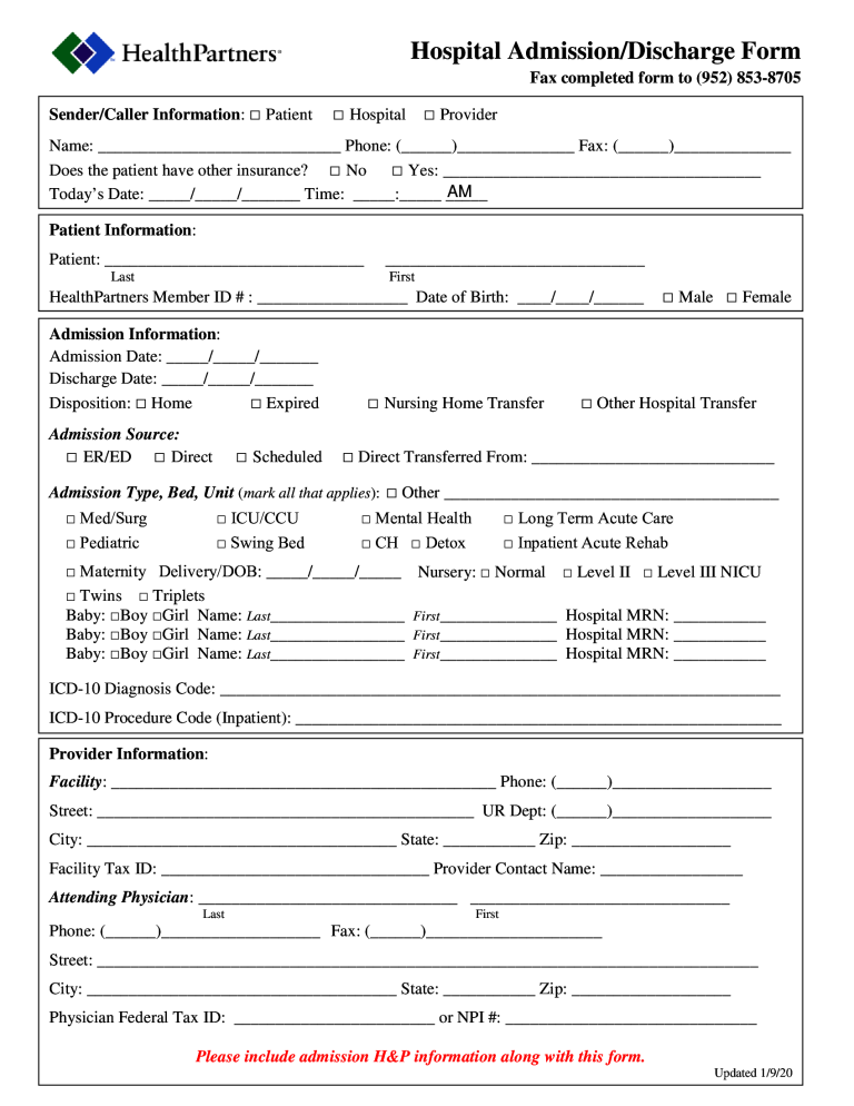 Fillable Hospital Discharge Papers With Hospital Logo - Fillable Form 2024 Fillable Hospital Discharge Papers With Hospital Logo - Fillable Form 2024