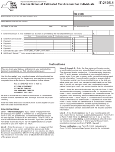 Fillable New York Form It 2105 - Fillable Form 2025