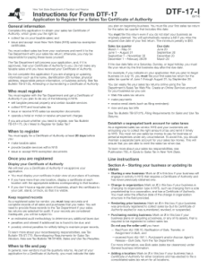 Form Dtf-17-att Instructions - Fillable Form 2025