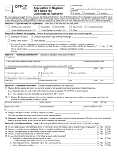 Form Dtf-17 Pdf - Fillable Form 2023