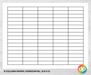 Free Printable Forms With Columns - Fillable Form 2025