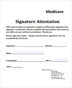 Printable Blank Attestation Form - Fillable Form 2025
