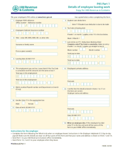 Printable Blank P45 Form Pdf - Fillable Form 2025