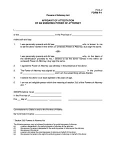 Printable Power Of Attorney Forms Alberta - Fillable Form 2025