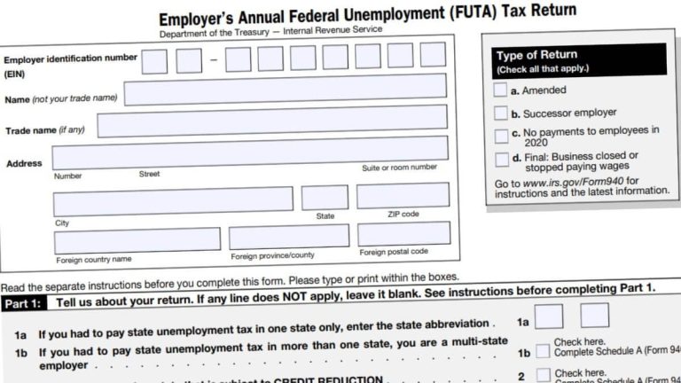 Computer Fillable Form 940 Download - Printable Forms Free Online