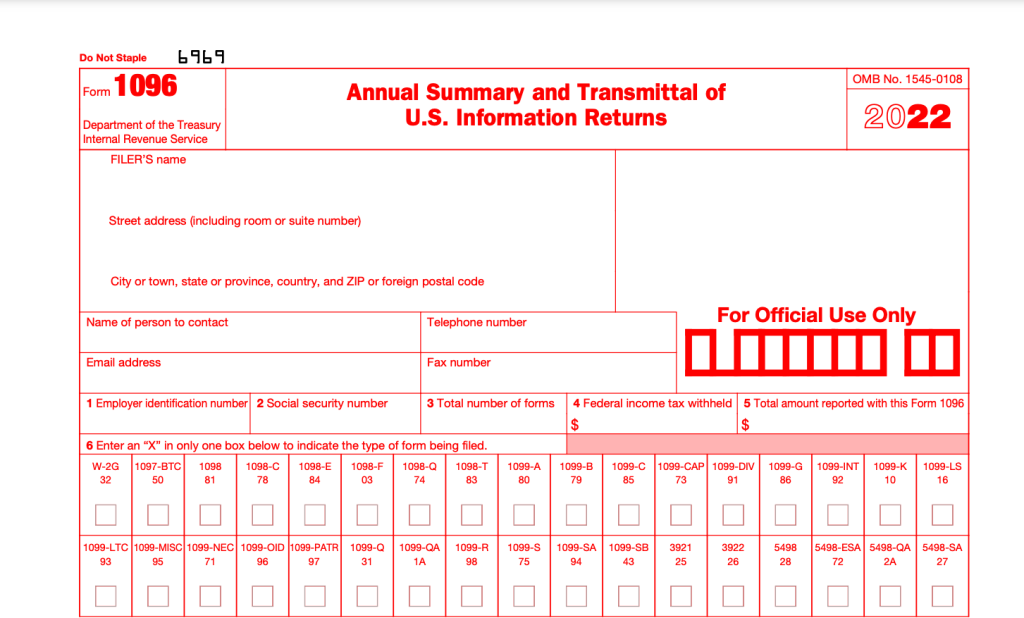 Fillable 1096 Form For 2023 Fillable Form 2024