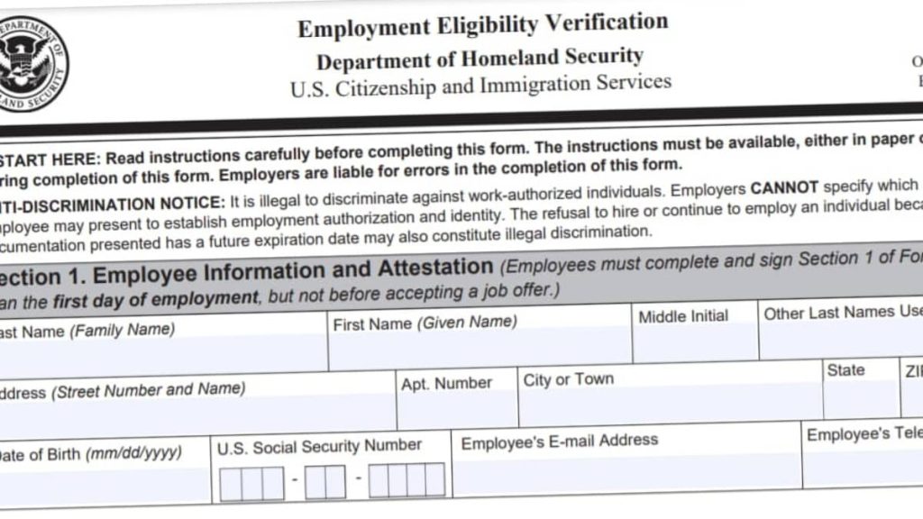 Fillable 1 9 Form 2023 Fillable Form 2023