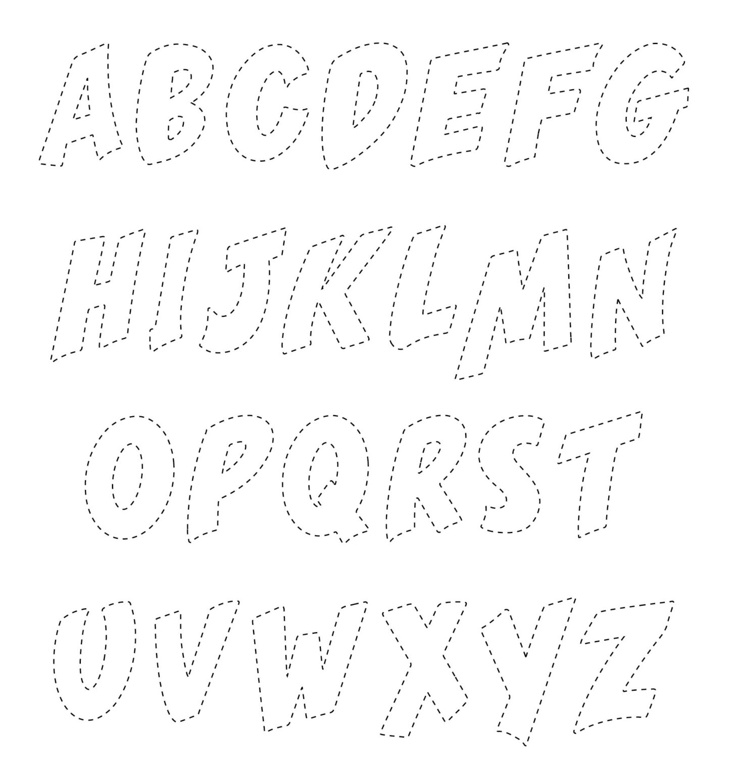 10 Best Free Printable Alphabet Designs Printablee - Fillable Form 2024