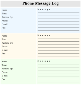 10 Best Printable Telephone Message Template Printablee - Fillable Form ...