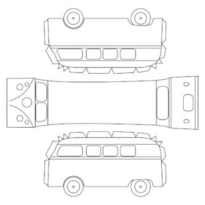 10 Best VW Bus Paper Template Printable Printablee - Fillable Form 2025