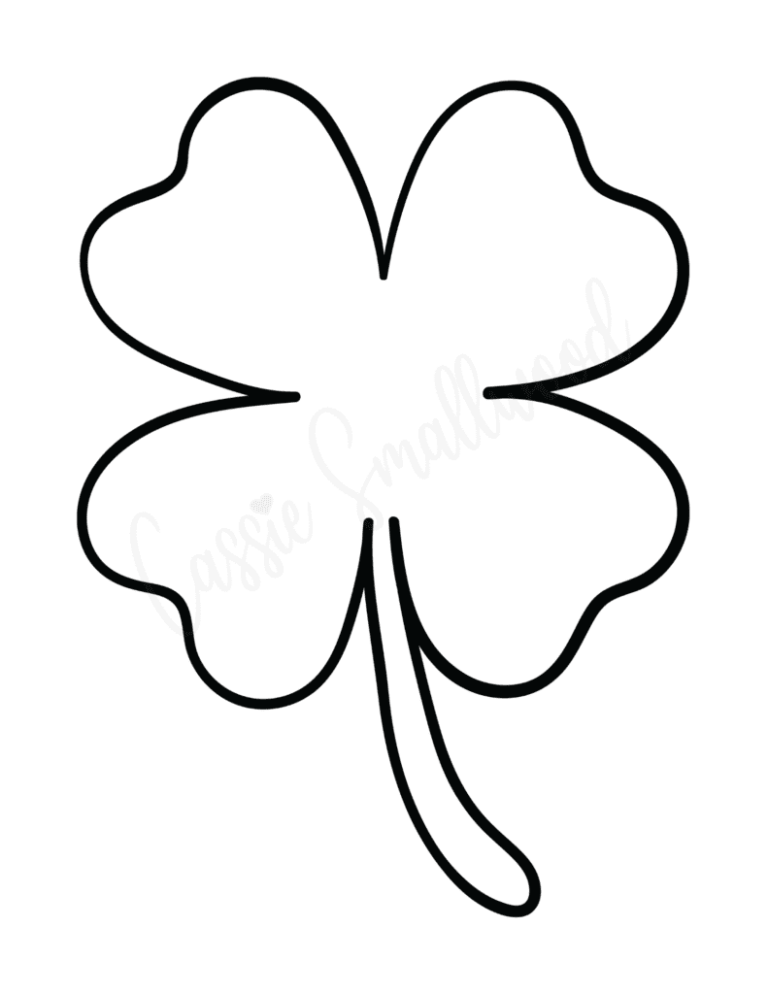 Four Leaf Clover Template Printable - Fillable Form 2025