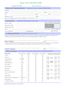 12 Panel Drug Test Result Form Fill Out Sign Online DocHub - Fillable ...