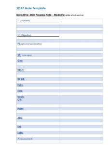 30 Blank SOAP Note Templates Examples TemplateArchive - Fillable Form 2025