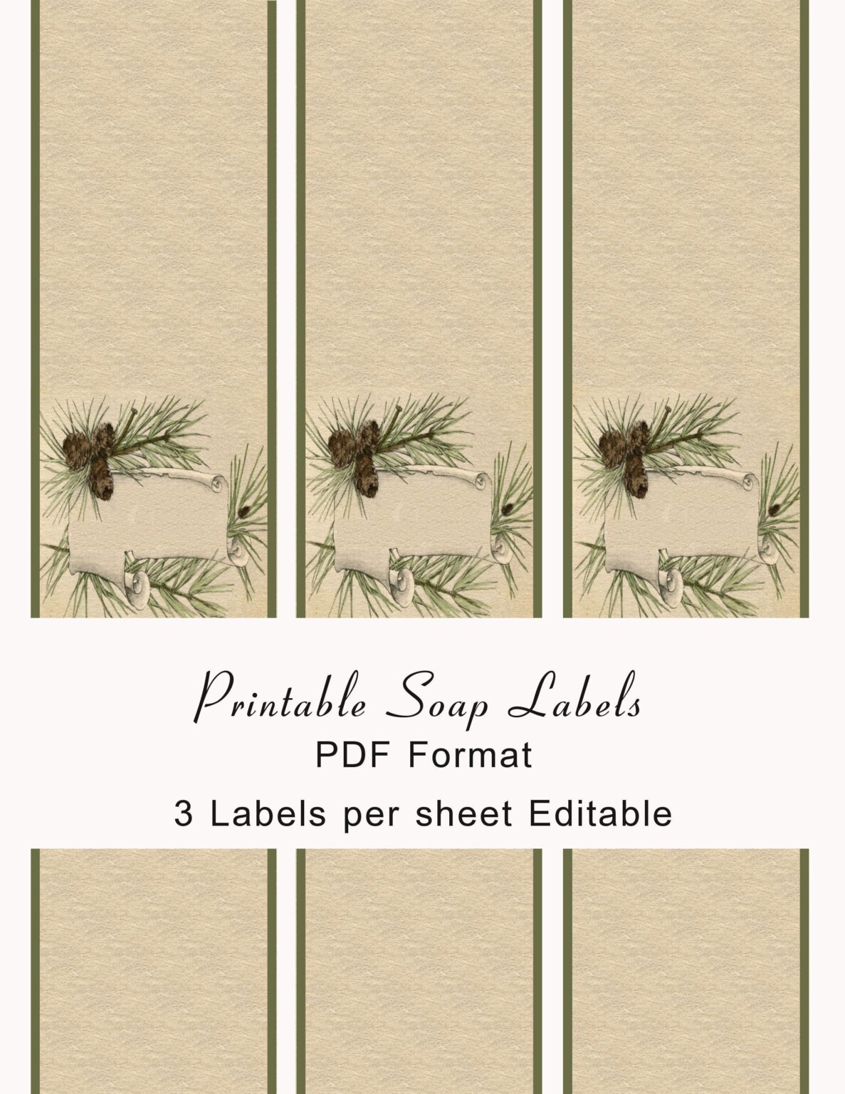 30 Free Printable Soap Label Templates Simple Template Design Soap ...