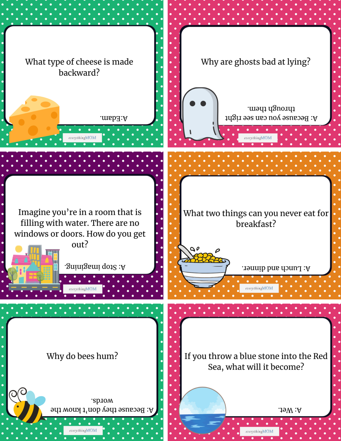 36 Printable Riddle Cards For Kids Questions And Answers Kids Questions