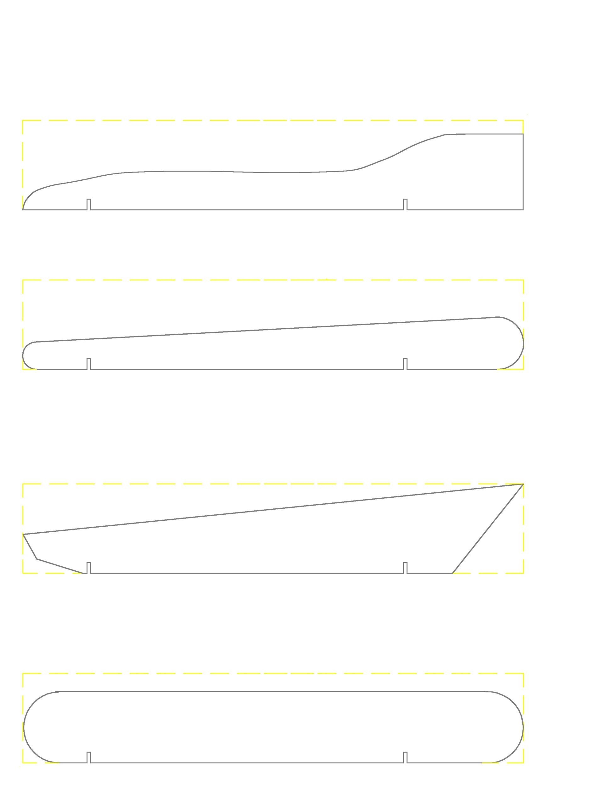 Printable Pinewood Derby Wedge Template Fillable Form 2025