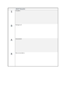 40 Blank SBAR Templates Word PDF TemplateLab - Fillable Form 2025