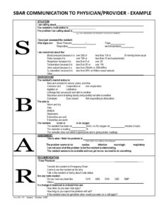 40 Blank SBAR Templates Word PDF TemplateLab - Fillable Form 2025