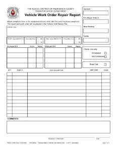 40 Printable Work Order Templates Excel Word PDF - Fillable Form 2024