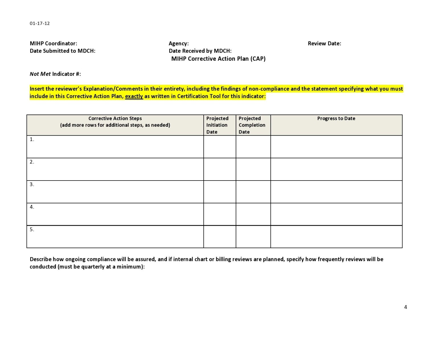 44 Best Corrective Action Plan Templates Word Excel - Fillable Form 2023