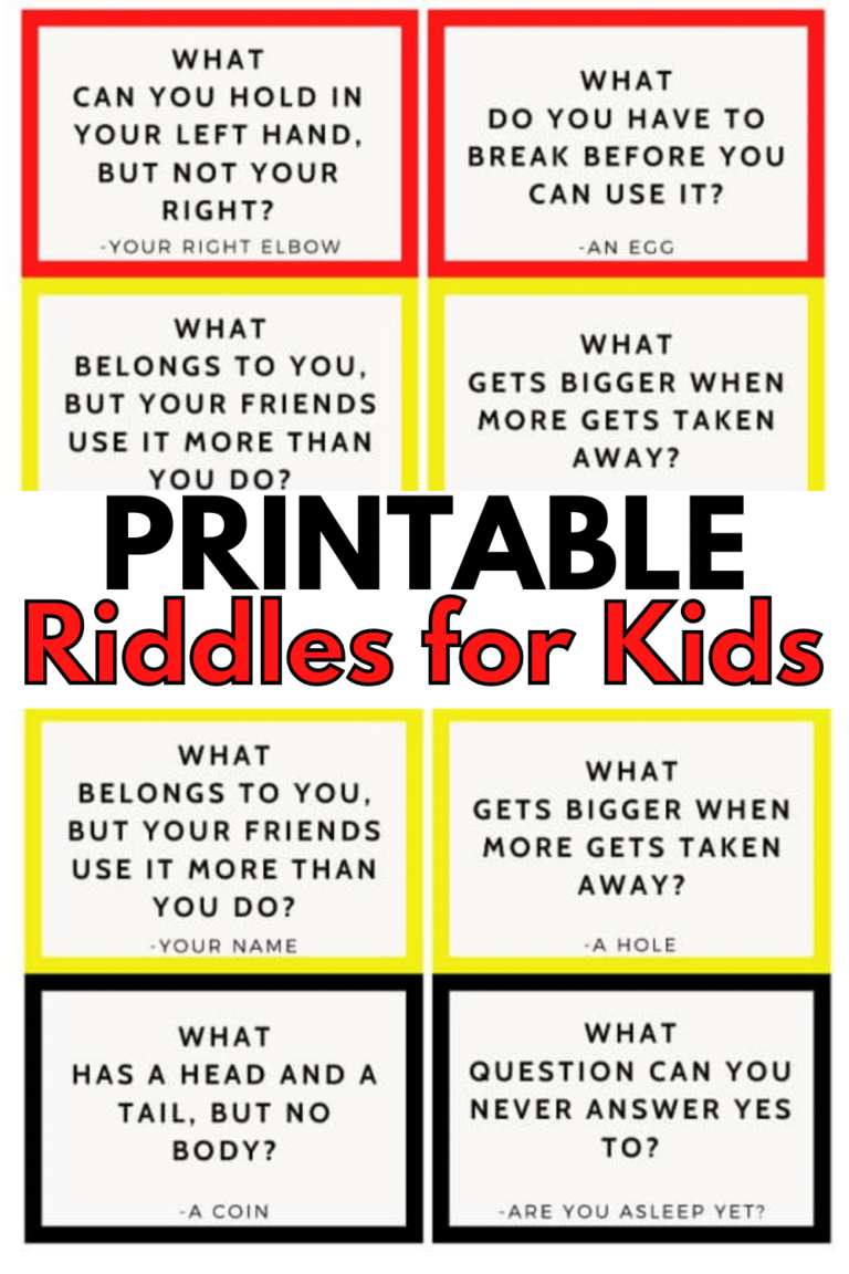 55 Fun Riddles For Kids With Answers Wondermom Wannabe - Fillable Form 2025