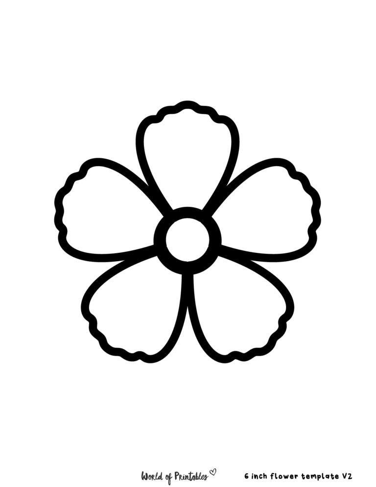 60 Best Free Flower Templates World Of Printables - Fillable Form 2023
