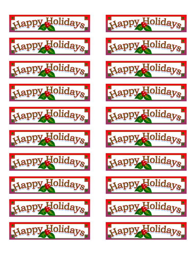 Avery 5160 Christmas Labels Templates Free Christmas Return Address ...