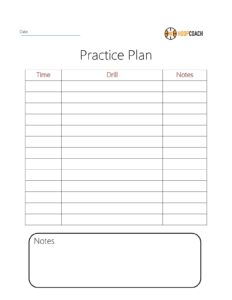 Basketball Practice Plan Template Hoop Coach - Fillable Form 2024
