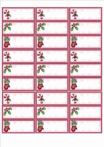 Avery 5160 Template Free Printable Christmas Address Labels - Fillable ...