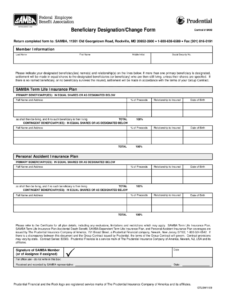 Blank Beneficiary Designation Form Fill Online Printable Fillable Blank PdfFiller - Fillable ...