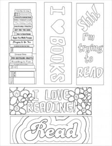 Blank Bookmark Template 135 Free PSD AI EPS Word PDF Format Download ...