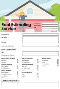 Blank Roofing Estimate Template Estimate Template Template Printable ...
