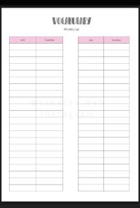 Blank Vocabulary Worksheet Template Free Printables Descargables ...