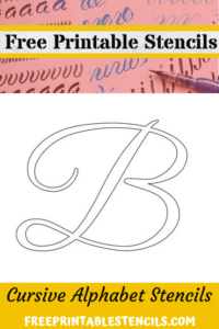 Cursive Letter Stencils Free Printable Free Stencils Printables Free ...