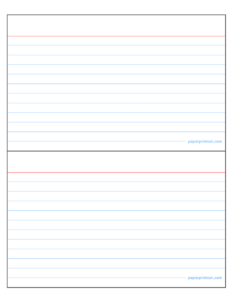 Free Printable 3×5 Index Card Template - Fillable Form 2025
