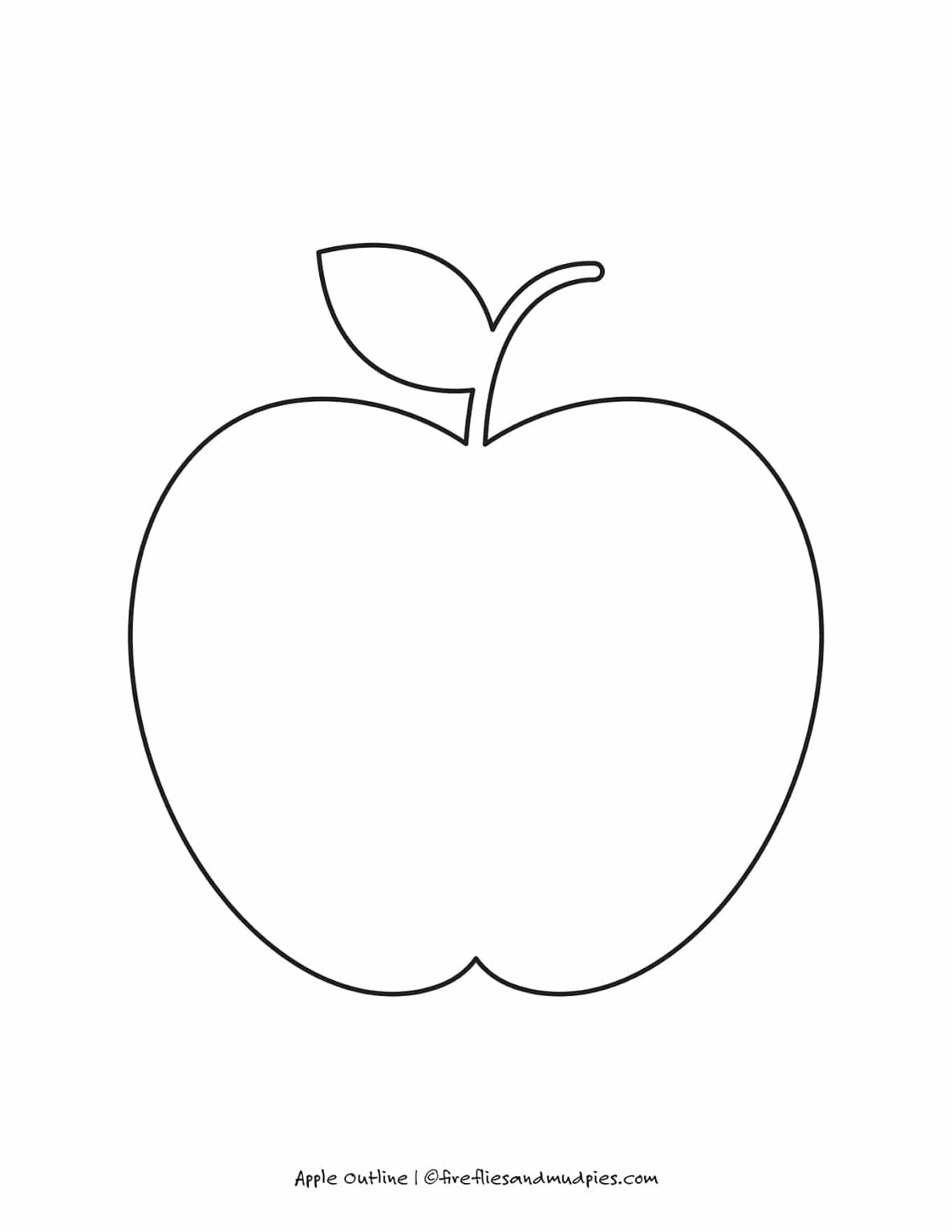 Free Printable Small Apple Template - Fillable Form 2023