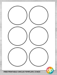 Circle Template Printable - Fillable Form 2023