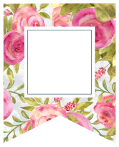Free Printable Floral Banner Letters Paper Trail Design - Fillable Form ...