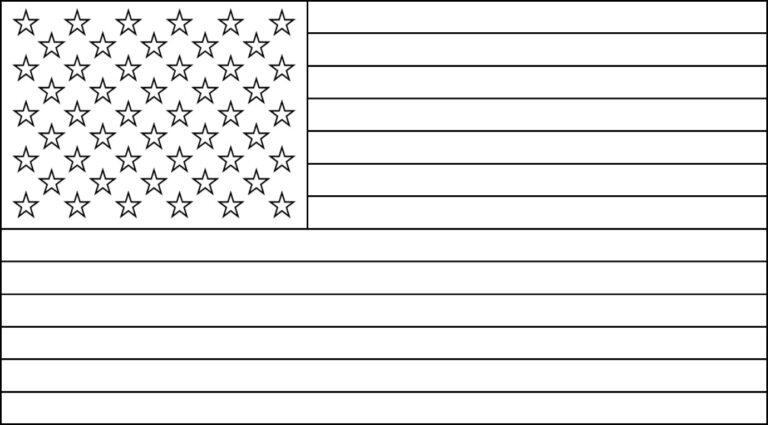 American Flag Template Printable - Fillable Form 2025