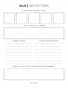 Free Reflection Printables With Three Different Layouts Crazy Laura ...
