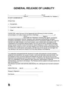 General Release Fill Out Sign Online DocHub - Fillable Form 2024
